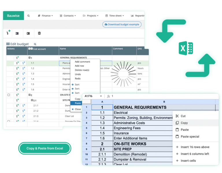 Automated Construction Budgeting & Forecasting | Bauwise