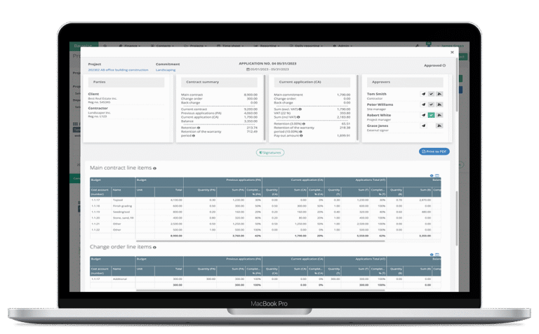 Construction Applications for Payment | Bauwise